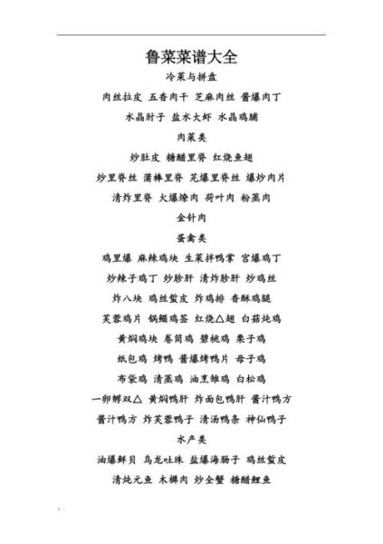 鲁菜婚宴菜谱大全_哪些经典菜品必上桌-第1张图片-山城妙识