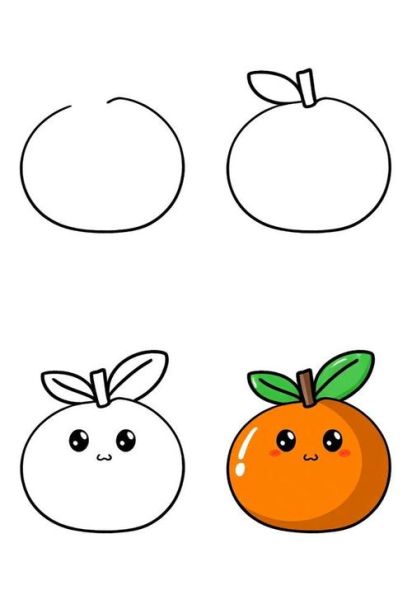 水果简笔画彩色怎么画_彩色水果简笔画教程-第2张图片-山城妙识