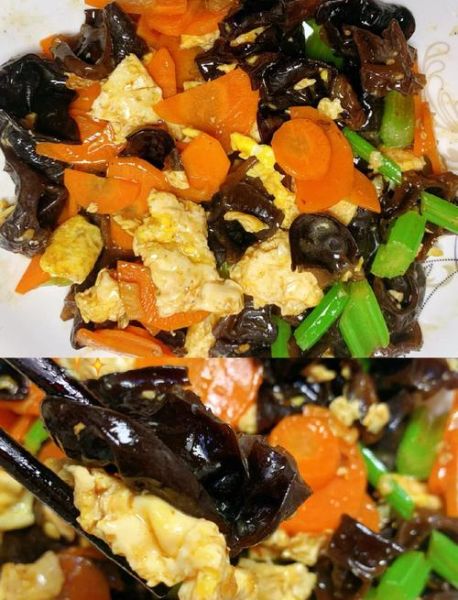 芹菜木耳炒鸡蛋怎么做_芹菜木耳炒鸡蛋的做法步骤-第1张图片-山城妙识