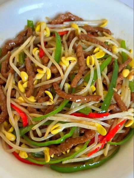 肉炒黄豆芽怎么做好吃_黄豆芽炒肉的家常做法-第1张图片-山城妙识