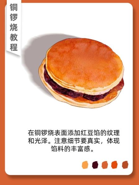 铜锣烧简笔画怎么画_铜锣烧卡通画法步骤-第1张图片-山城妙识