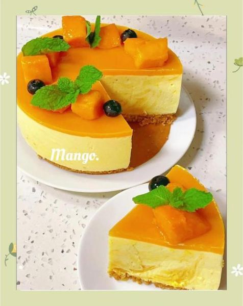芒果慕斯蛋糕8寸配方_怎么做不腥不塌-第1张图片-山城妙识