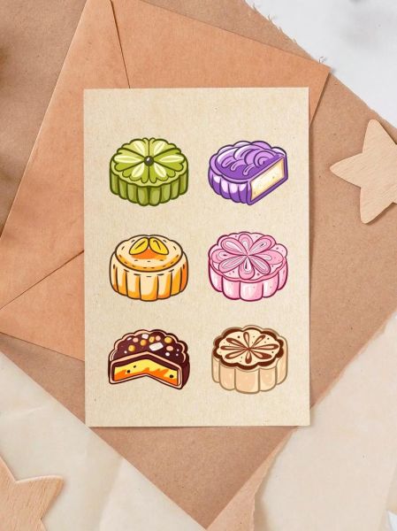 儿童画月饼简笔画怎么画_月饼简笔画图片大全-第1张图片-山城妙识