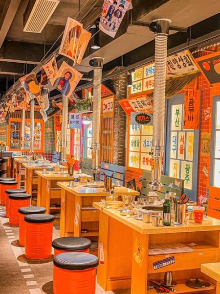 韩国烤肉店装修效果图_如何打造韩式氛围-第2张图片-山城妙识