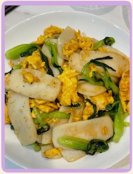 青菜炒年糕怎么炒不糊锅_青菜炒年糕家常做法-第1张图片-山城妙识