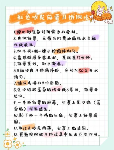 大班冰皮月饼教案_冰皮月饼怎么做-第3张图片-山城妙识