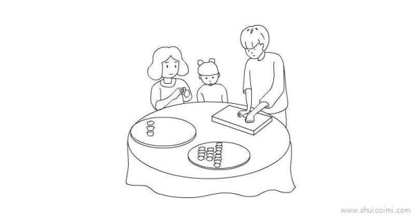 包饺子卡通图片怎么画_卡通饺子简笔画教程-第3张图片-山城妙识