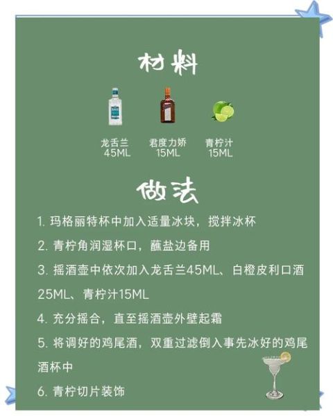 玛格丽特鸡尾酒做法_玛格丽特鸡尾酒配方比例-第1张图片-山城妙识