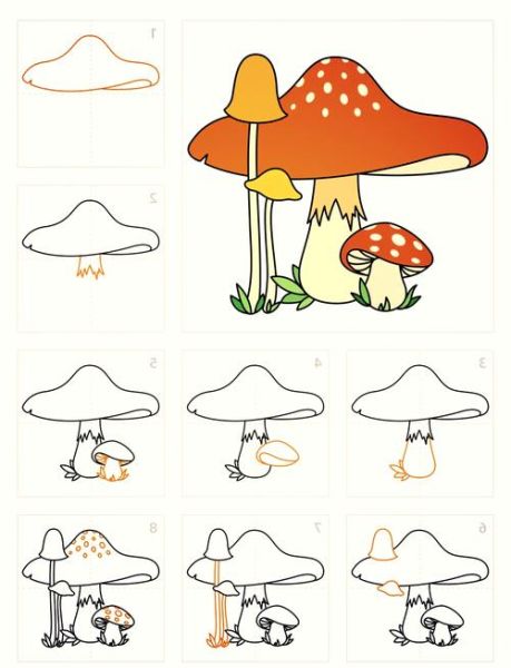 蘑菇图片简笔画彩色_如何画彩色蘑菇简笔画-第3张图片-山城妙识 蘑菇图片简笔画彩色_如何画彩色蘑菇简笔画-第3张图片-山城妙识