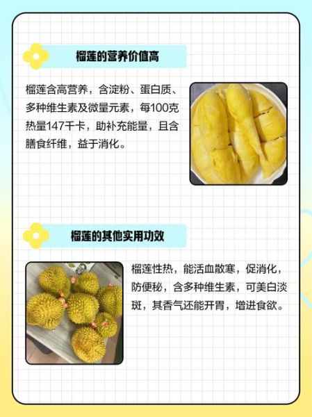 榴莲的营养价值与功效_吃榴莲有哪些好处-第3张图片-山城妙识