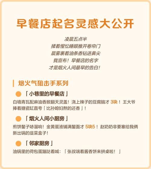 早餐店名字简单大气_如何取名-第1张图片-山城妙识 早餐店名字简单大气_如何取名-第1张图片-山城妙识