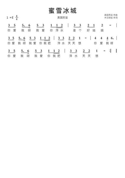 蜜雪冰城主题曲简谱怎么弹_蜜雪冰城简谱完整版在哪找-第3张图片-山城妙识