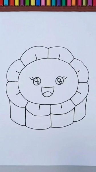 月饼简笔画卡通怎么画_月饼卡通简笔画教程-第3张图片-山城妙识