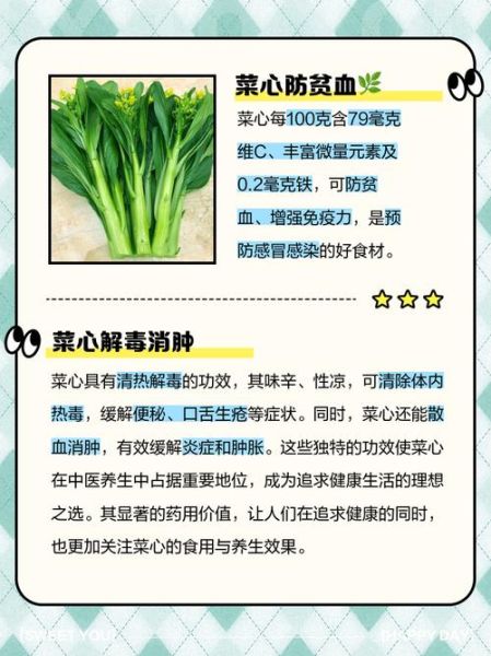 菜心的营养价值有哪些_菜心热量高吗-第3张图片-山城妙识 菜心的营养价值有哪些_菜心热量高吗-第3张图片-山城妙识