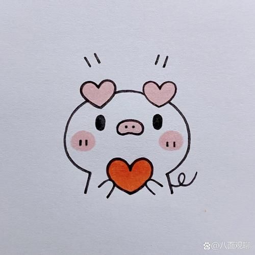 猪头简笔画怎么画_猪头简笔画步骤图-第3张图片-山城妙识 猪头简笔画怎么画_猪头简笔画步骤图-第3张图片-山城妙识