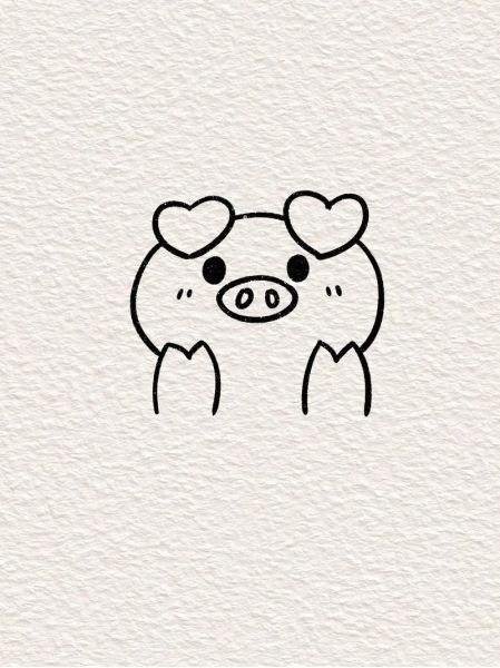 猪头简笔画怎么画_猪头简笔画步骤图-第2张图片-山城妙识 猪头简笔画怎么画_猪头简笔画步骤图-第2张图片-山城妙识