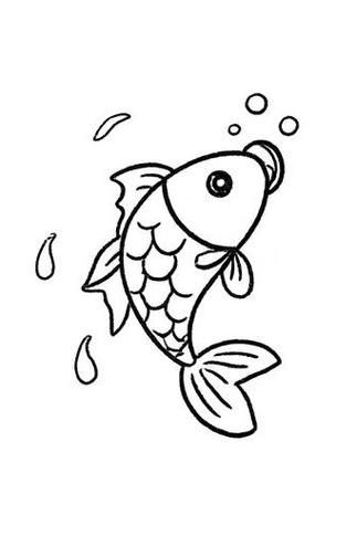 鲤鱼简笔画怎么画_鲤鱼图片大全简笔画-第1张图片-山城妙识