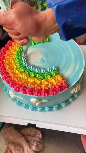 彩虹蛋糕怎么做_彩虹蛋糕图片大全-第3张图片-山城妙识