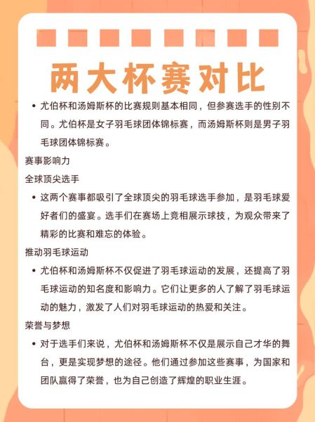 汤姆斯杯和尤伯杯区别_哪个含金量更高-第1张图片-山城妙识