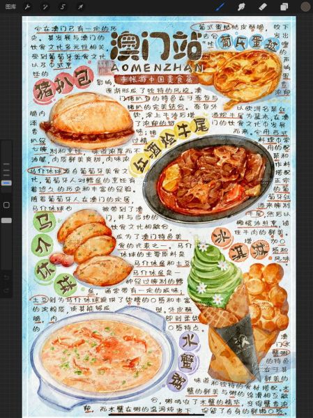 中国美食图片怎么画_传统小吃手绘技巧-第1张图片-山城妙识