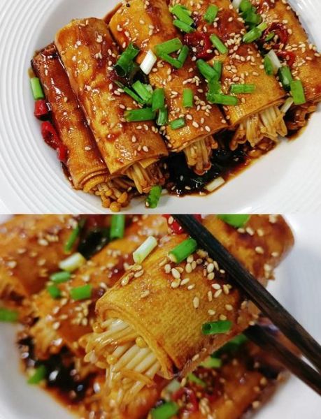 豆皮金针菇怎么做好吃_豆皮金针菇卷的做法大全-第2张图片-山城妙识