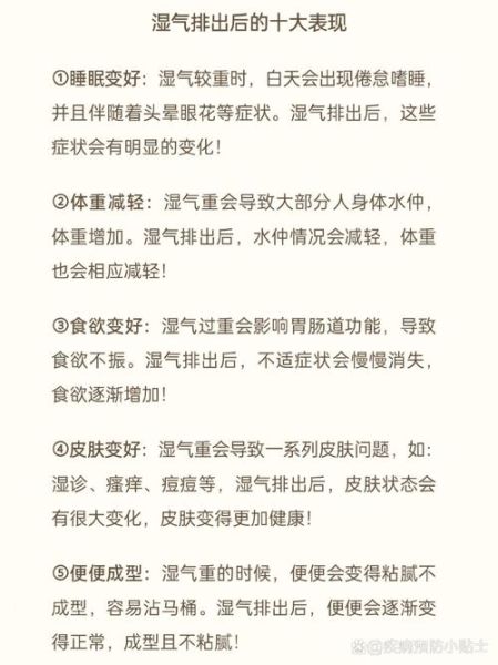 湿气排出过程症状_湿气重怎么排出去-第2张图片-山城妙识