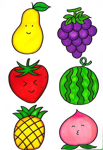 水果简笔画怎么画最简单_水果简笔画大全最简单-第1张图片-山城妙识 水果简笔画怎么画最简单_水果简笔画大全最简单-第1张图片-山城妙识