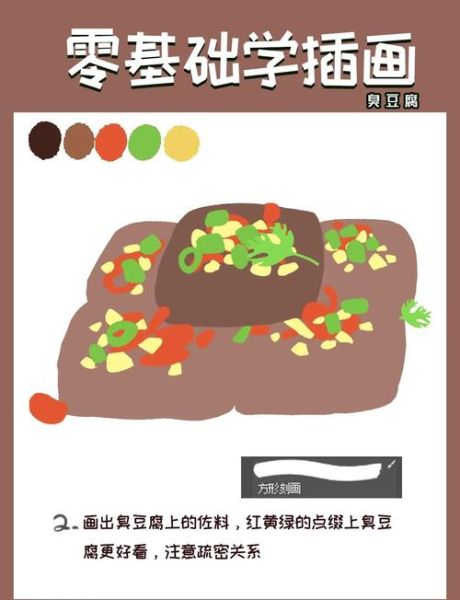 臭豆腐简笔画怎么画_臭豆腐卡通画法-第2张图片-山城妙识