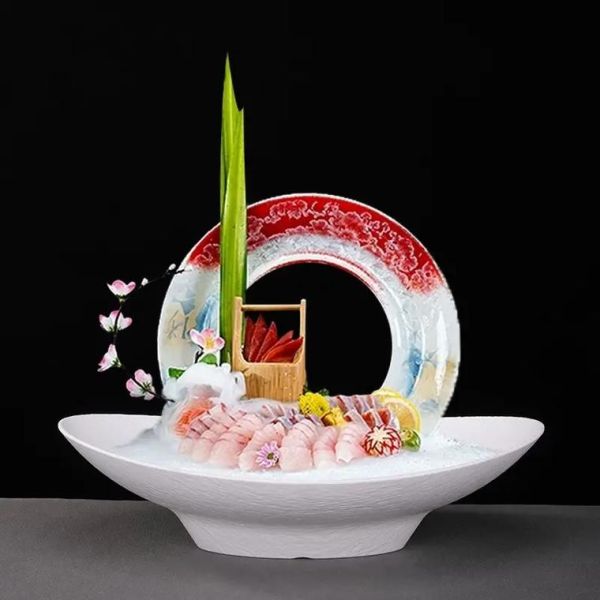 酒店三文鱼刺身冰摆盘技巧_如何保持新鲜口感-第3张图片-山城妙识