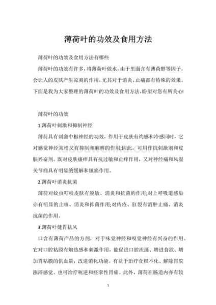 薄荷叶可以做什么_薄荷叶怎么用效果最好-第3张图片-山城妙识