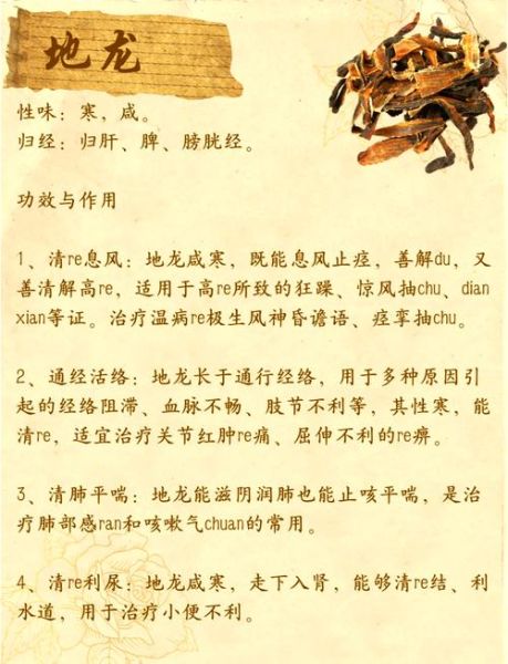 地龙的功效与作用禁忌_地龙用量多少克合适-第1张图片-山城妙识