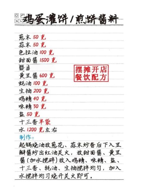 鸡蛋灌饼的酱怎么调_鸡蛋灌饼酱料的配方比例-第1张图片-山城妙识