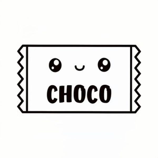 巧克力简笔画步骤_怎么画可爱巧克力-第2张图片-山城妙识