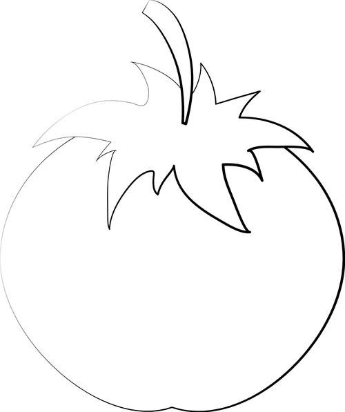 西红柿简笔画怎么画_西红柿简笔画步骤-第2张图片-山城妙识