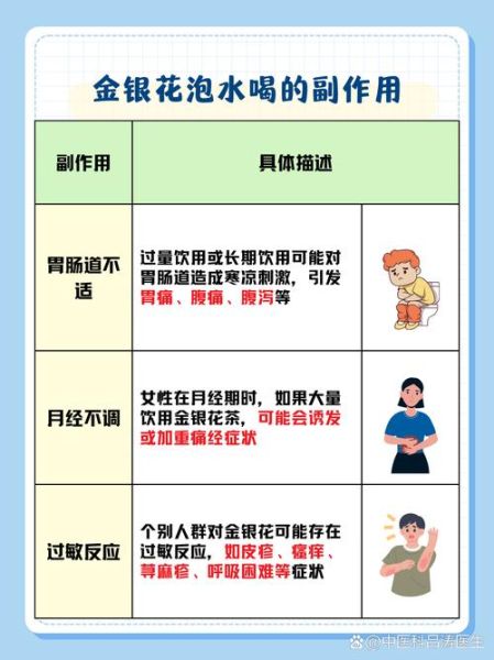 金银花泡水喝的禁忌_金银花副作用有哪些-第2张图片-山城妙识
