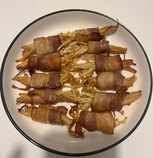 培根金针菇卷怎么做_空气炸锅版详细步骤-第3张图片-山城妙识