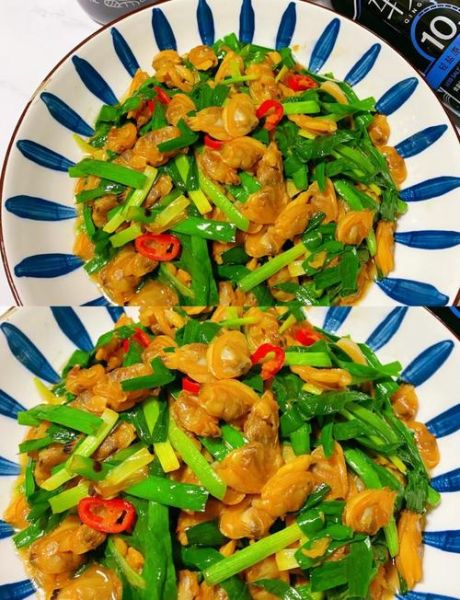 韭菜辣炒花蛤怎么炒才入味_花蛤去沙最快的方法-第1张图片-山城妙识
