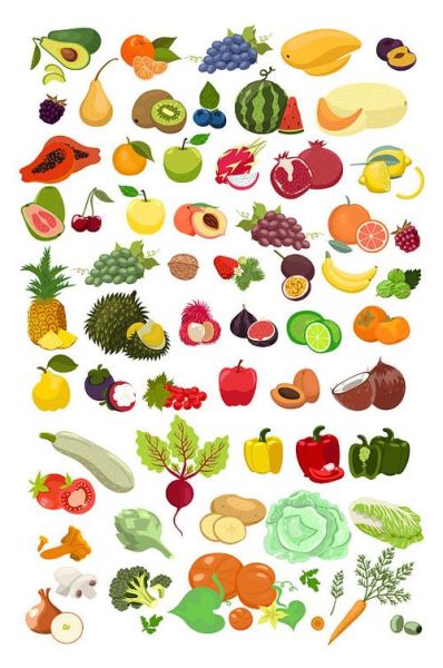 蔬菜水果卡通图片怎么画_蔬菜水果卡通图片素材哪里找-第1张图片-山城妙识