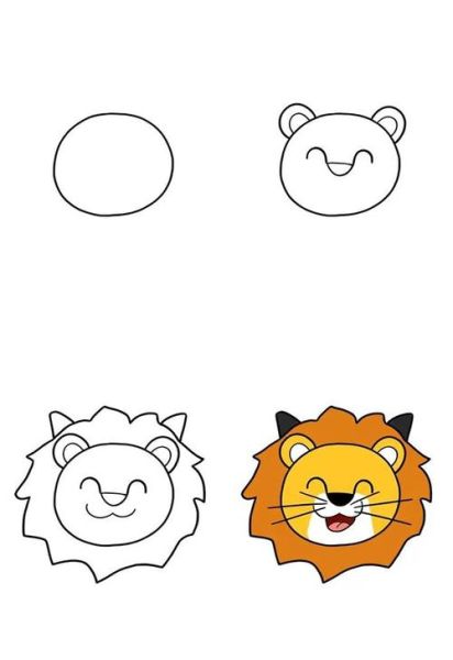 狮子头图片怎么画_狮子头简笔画步骤-第1张图片-山城妙识