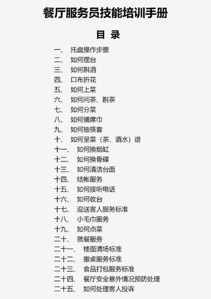 西餐厅培训内容有哪些_西餐厅服务员培训流程-第2张图片-山城妙识