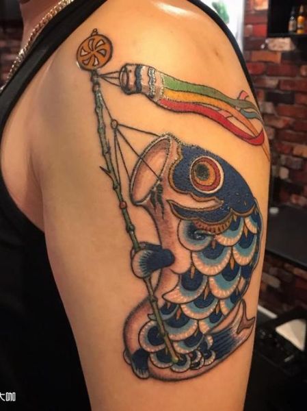 鲤鱼旗纹身含义_适合纹在哪里-第3张图片-山城妙识