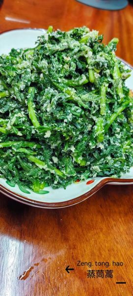 茼蒿蒸菜怎么做_蒸茼蒿的家常做法-第1张图片-山城妙识 茼蒿蒸菜怎么做_蒸茼蒿的家常做法-第1张图片-山城妙识