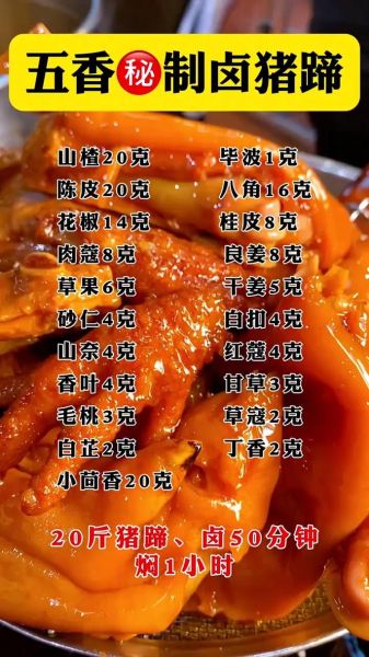 五香卤猪蹄怎么做_五香卤猪蹄配料有哪些-第1张图片-山城妙识