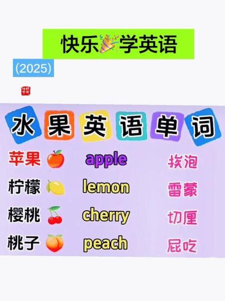水果英语视频怎么学_水果英语单词有哪些-第2张图片-山城妙识