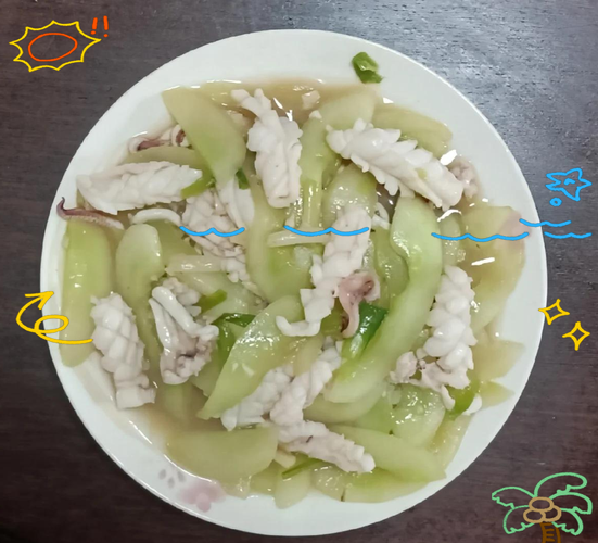 青瓜炒鱿鱼怎么做_青瓜炒鱿鱼家常做法-第1张图片-山城妙识