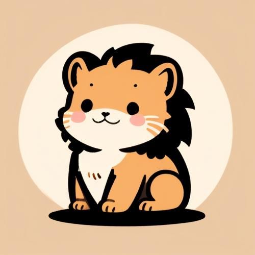 狮子头像卡通怎么画_狮子头像卡通简笔画教程-第3张图片-山城妙识