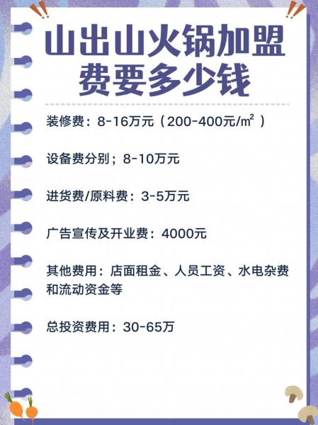 火锅加盟费用多少钱_火锅加盟费用明细-第3张图片-山城妙识