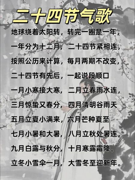 24节气怎么背_24节气顺口溜有哪些-第3张图片-山城妙识