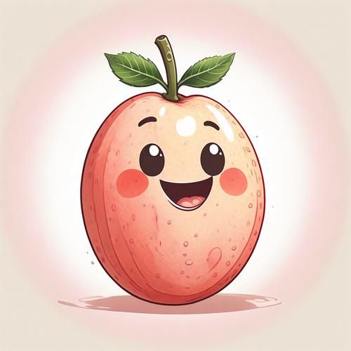 桃子卡通图片怎么画_桃子卡通图片素材哪里找-第2张图片-山城妙识