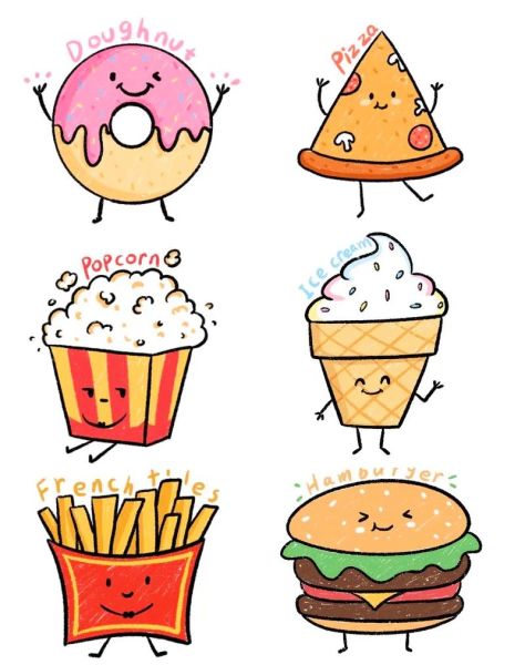 美食简笔画大全_怎么画简单又好看-第3张图片-山城妙识